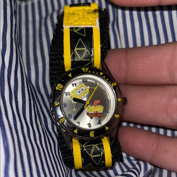 Source Unknown | Accessories | Spongebob Squarepants Kids Watch Black ...